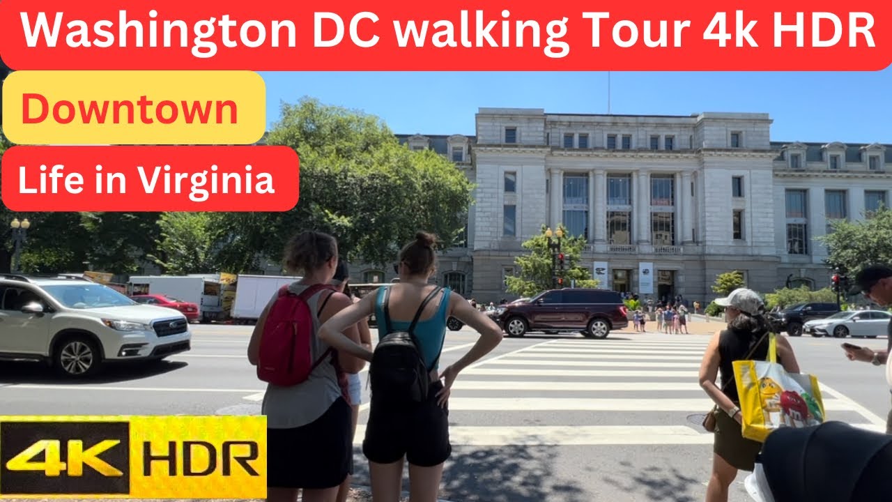 Washington DC 4k | Downtown DC | Washington DC walking Tour 2023 | USA ...