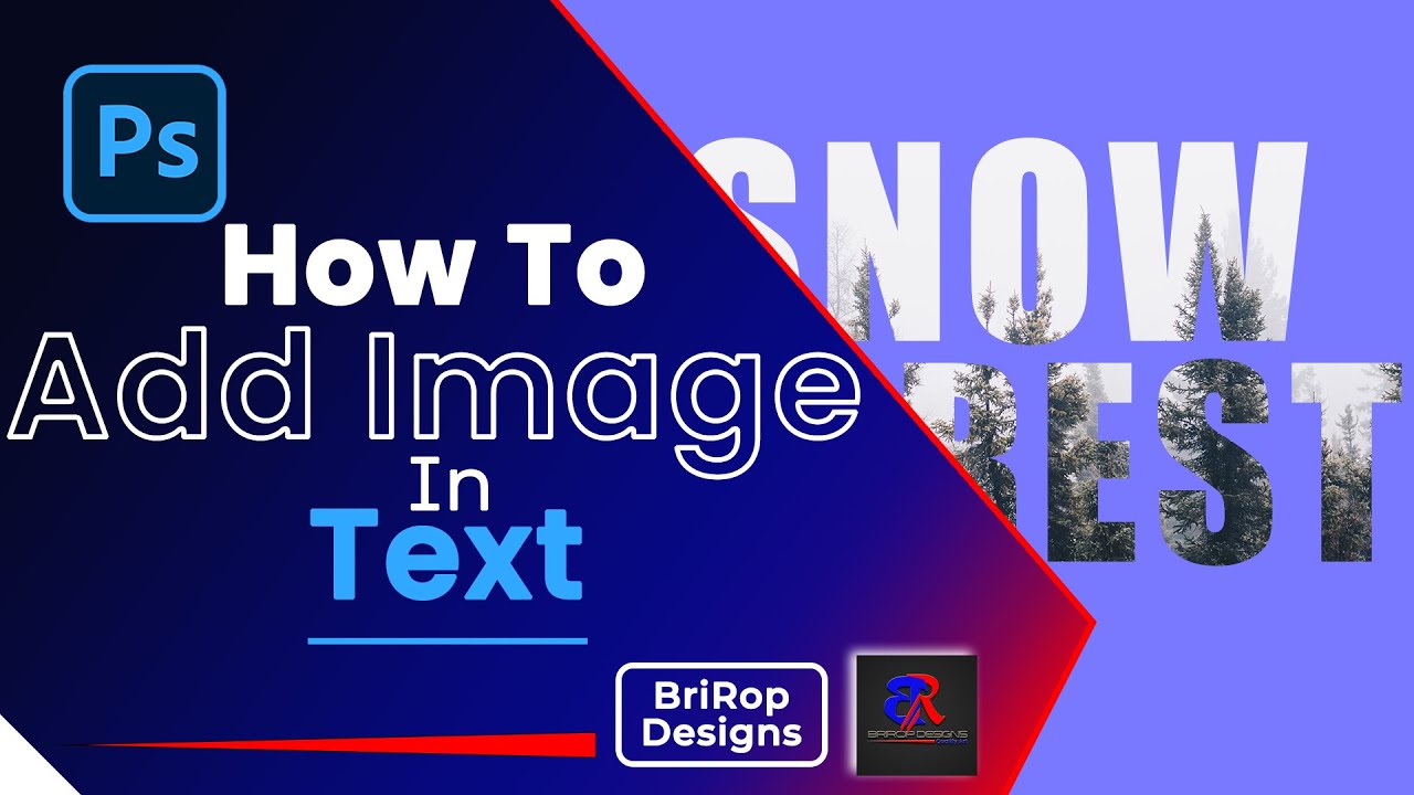 Adding Image Inside Text In Photoshop YouTube Adding Image Inside Text In Photoshop YouTube