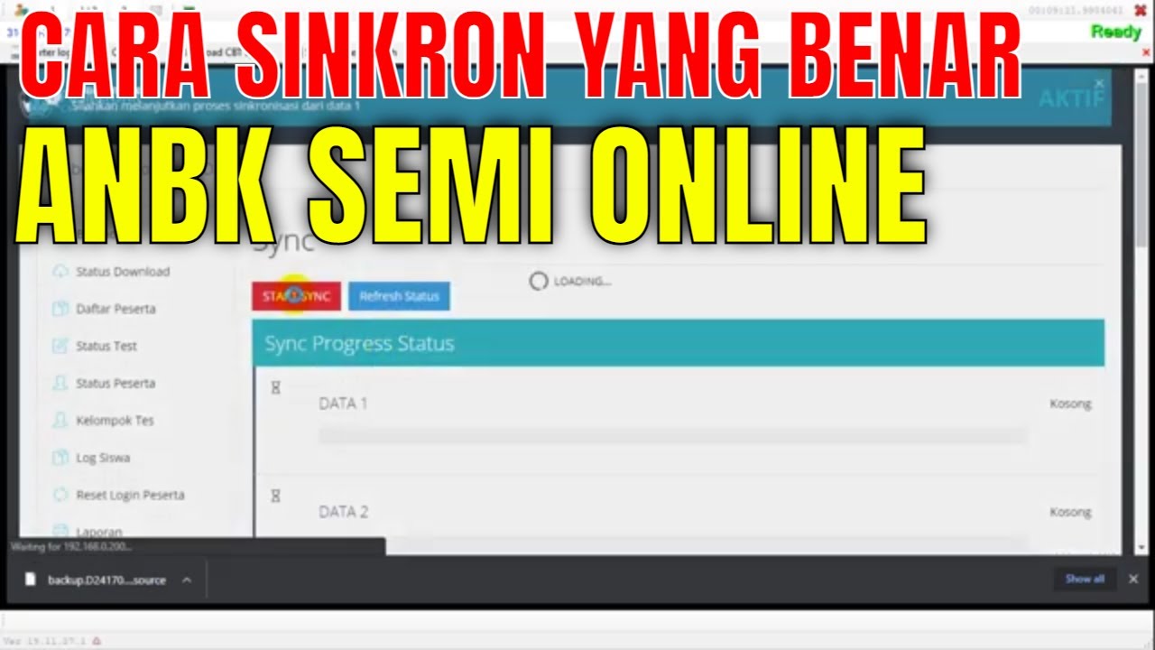 CARA SINKRON ANBK 2021 SEMI ONLINE - YouTube