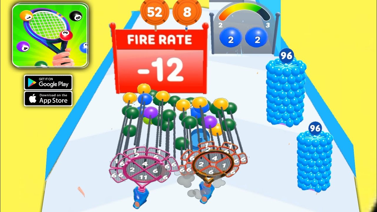 Racket Run - All level Gameplay part 1 (android,iOs) - YouTube