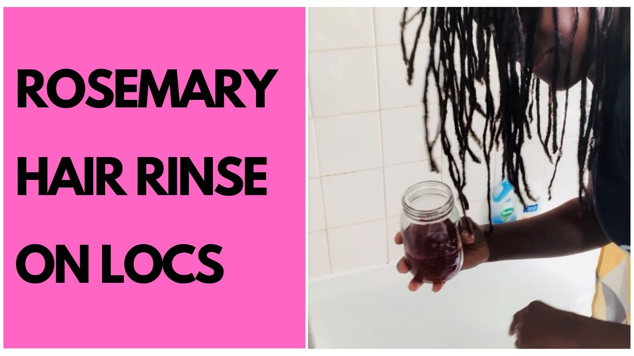 How to make a Rosemary Hair Rinse To Strengthen Locs - YouTube