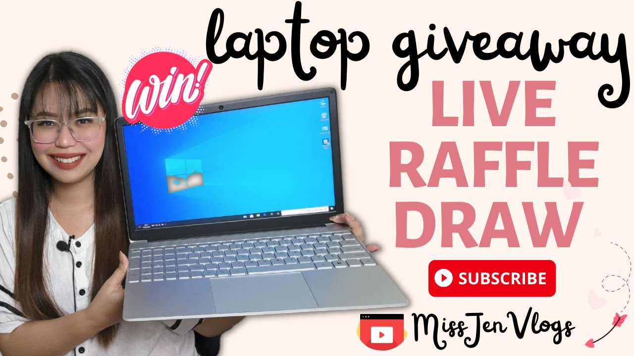 Miss Jen Vlogs @600K LAPTOP & GCASH GIVEAWAY! - YouTube