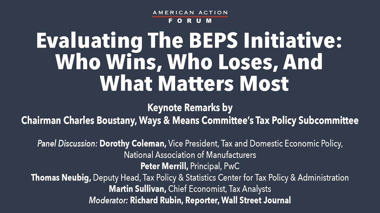 Evaluating The BEPS Initiative: Who Wins, Who Loses, and What Matters ...