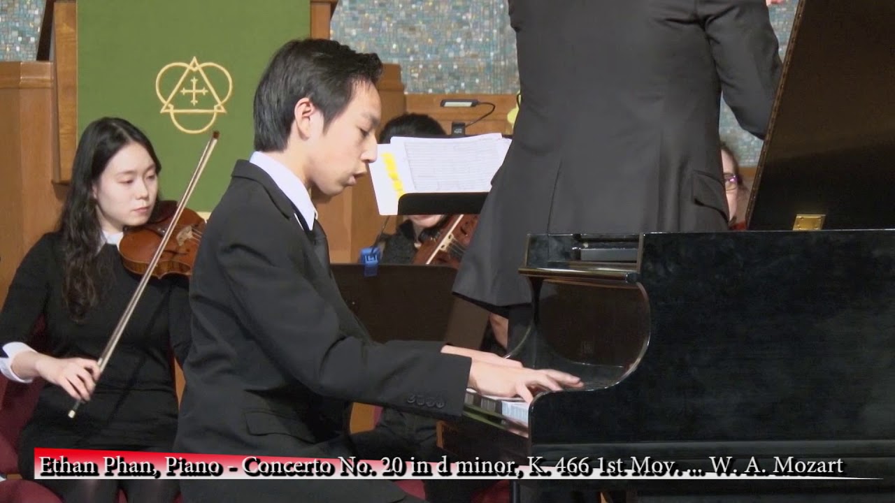 Ethan Phan, Piano - Concerto No. 20 in d minor, K. 466 1st Mov. ... W ...
