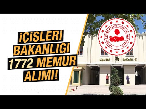 İçişleri Bakanlığı'na Çağrı Karşılama Büro Personeli Teknisyen ve Diğer Kadrolara 1772 Memur Alımı!