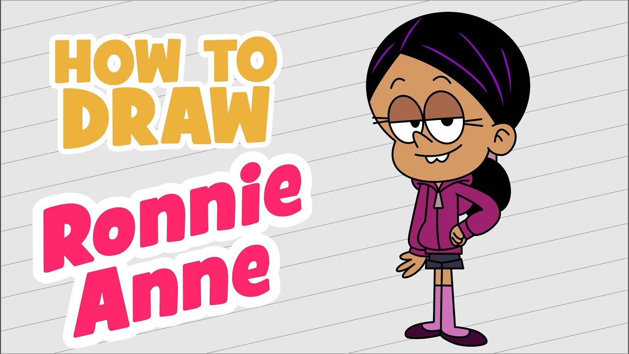How to draw The Casagrandes characters Ronnie Anne Santiago - YouTube