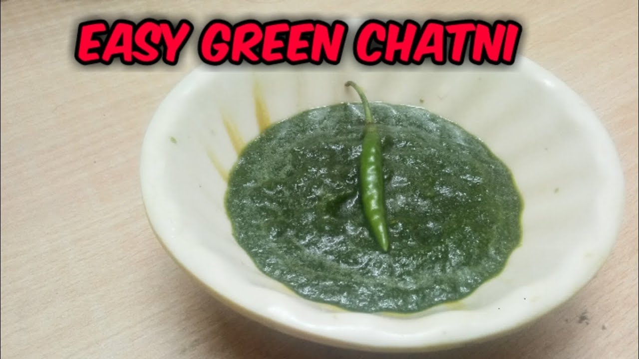 Easy green chatni within 5 min. - YouTube