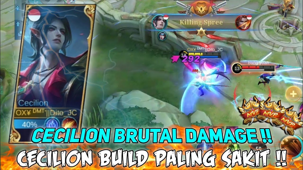Cecilion Brutal Damage !! Build Cecilion Tersakit || Top Global ...