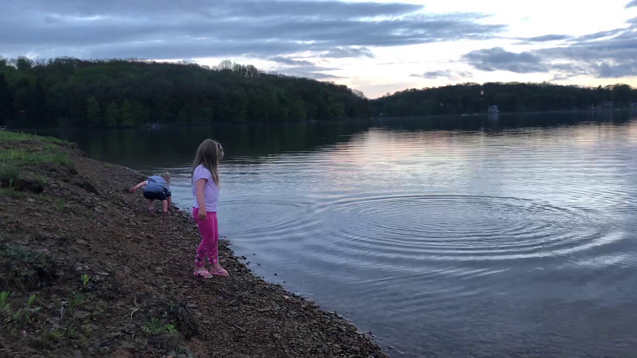 2020.5 Throwing big rocks in Treasure Lake - YouTube