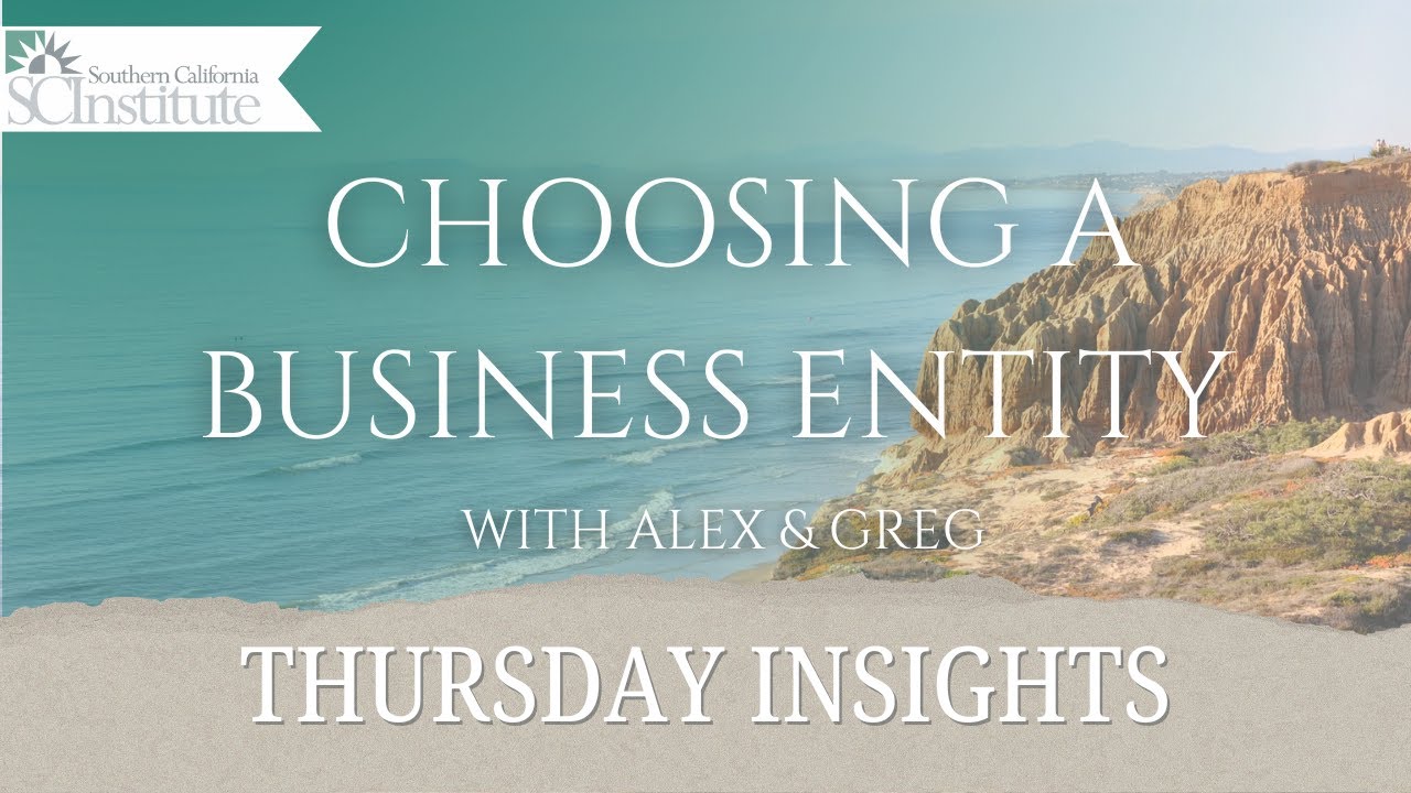 Alex Matuk and Greg Banner: Choosing a Business Entity - YouTube