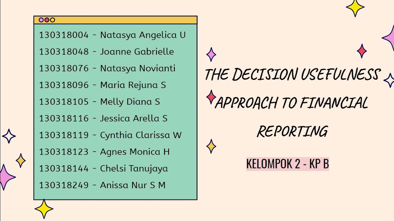 Chapter 3: THE DECISION USEFULNESS APPROACH TO FINANCIAL REPORTING ...