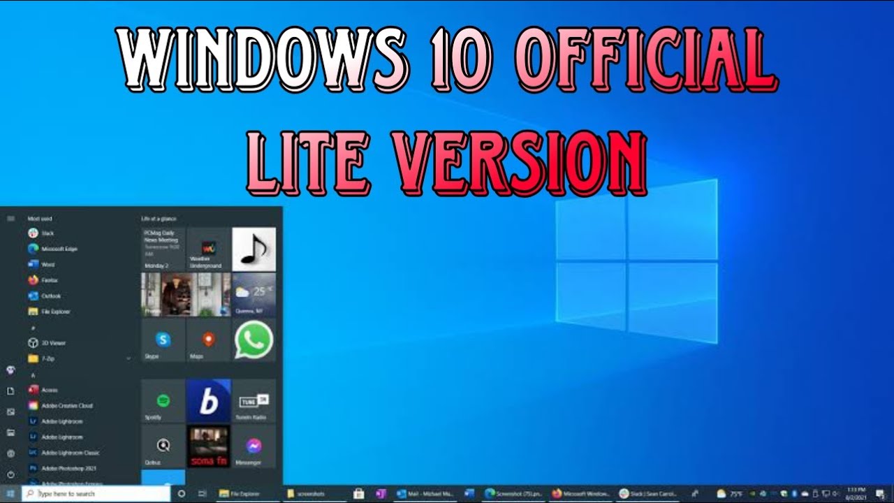 Install Windows 10 Ultra Lite in 2025 | Step-by-Step Tutorial - YouTube