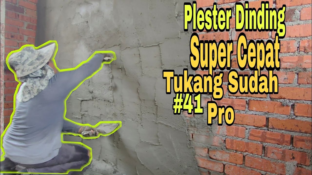 KULI BANGUNAN,CARA CEPAT PLESTER DINDING MENGGUNAKAN JIDAR - YouTube