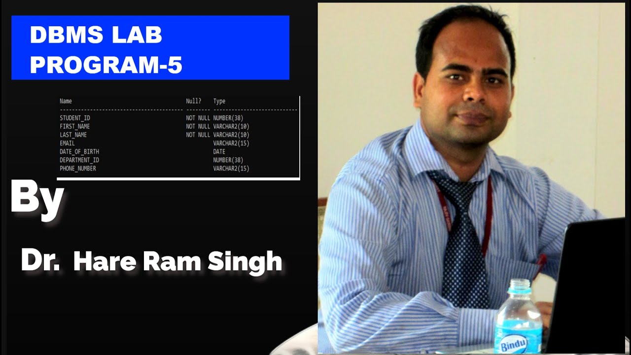 DBMS LAB: program 5 - YouTube