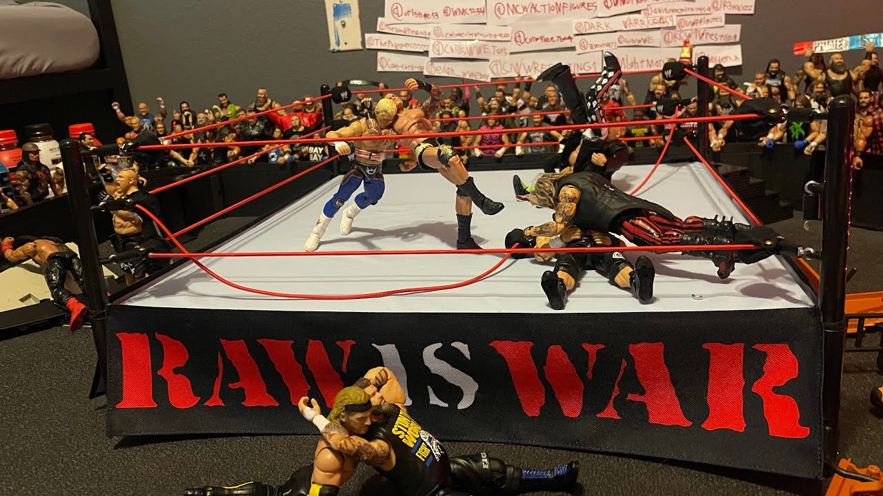 WWE action figure set up challenge with @GJNWreslting - YouTube