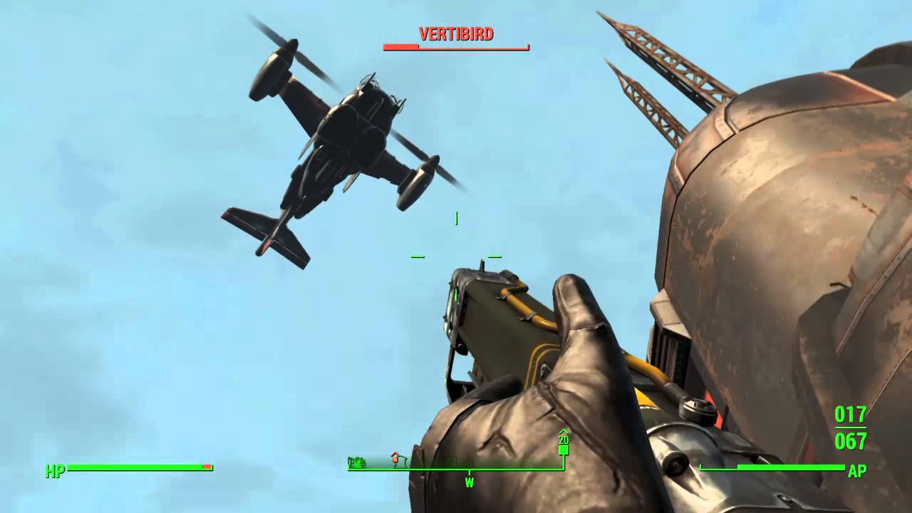Fallout 4 Vertibird battle - YouTube