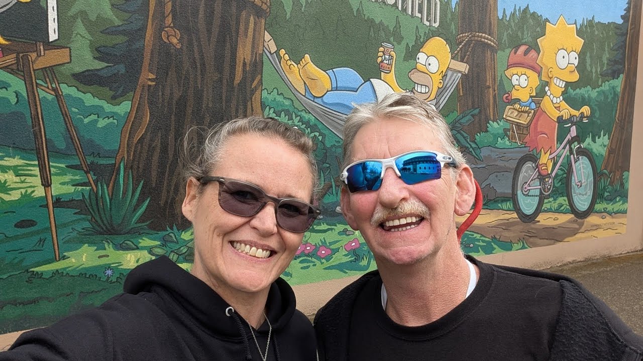 The Simpsons Murals in Springfield Oregon and Sonic for lunch - YouTube