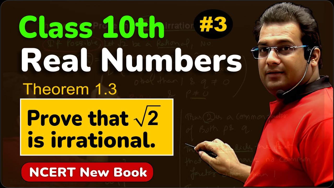 Part3- Prove That Root 2 is Irrational Number | Ch1 Real Number | Class ...