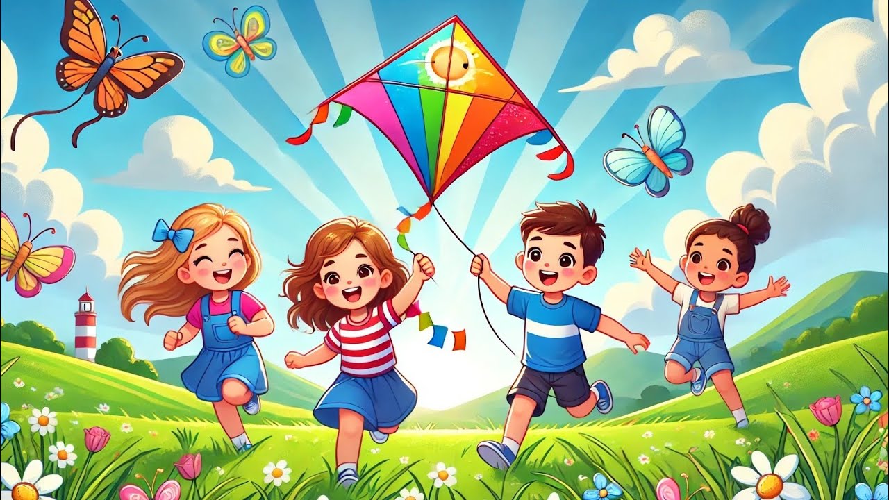 Happy Kite Song For Kids | Modern Children Music For Fun | Must Watch ...
