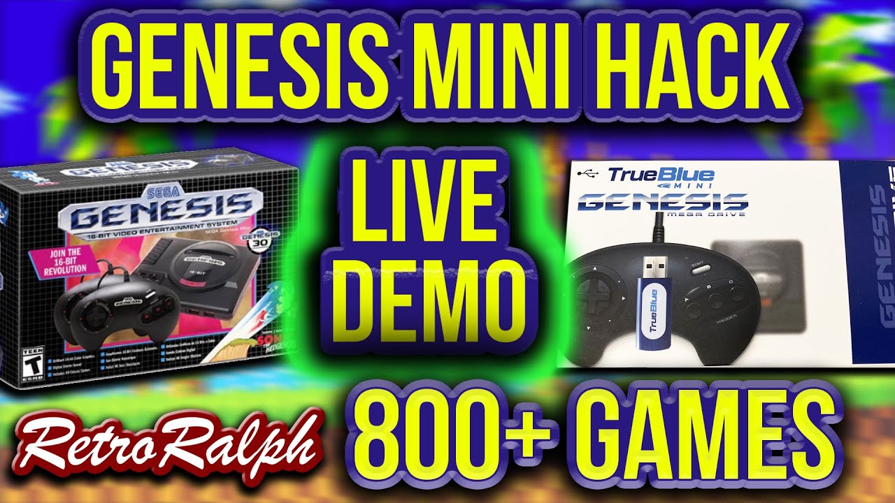 Sega Genesis Mini -True Blue Mini Ultradrive - LIVE DEMO - 800+ games ...