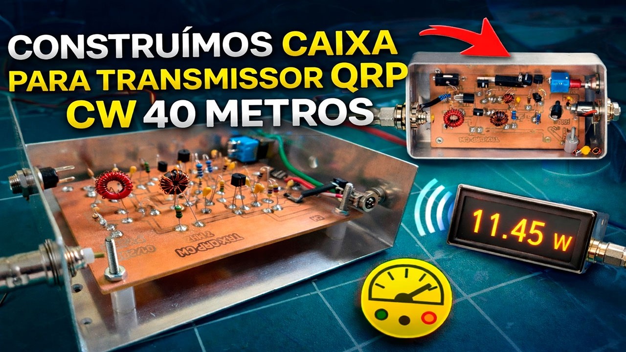 Homebrew Radio: Montando a Caixa do Transmissor QRP 40m - YouTube