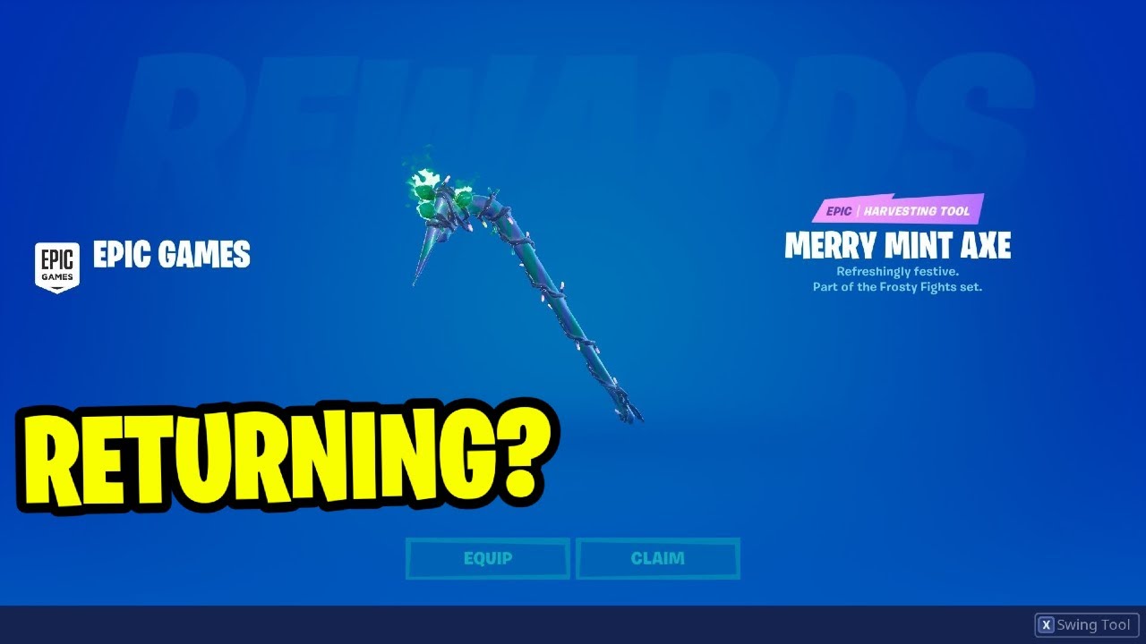 How to Get MERRY MINT AXE PICKAXE in Fortnite! (Fortnite Minty Pickaxe ...