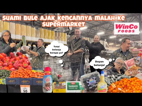SUAMI BULE KALAP!! AJAK KENCAN BELANJA KE SUPERMARKET & BORONG BAHAN ...