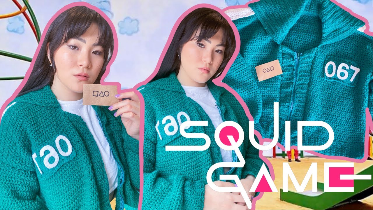 DIY CROCHET SQUID GAME JACKET 🦑 easy halloween costume 2022 (tutorial ...