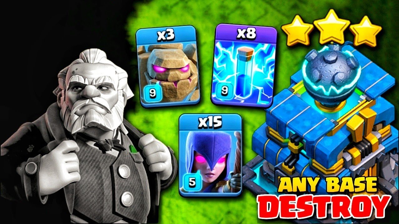 TH12 ATTACK STRATEGY 2025 ZAP GOWITCH COMBO TH12 STRATEGY BEST GOWITCH ...