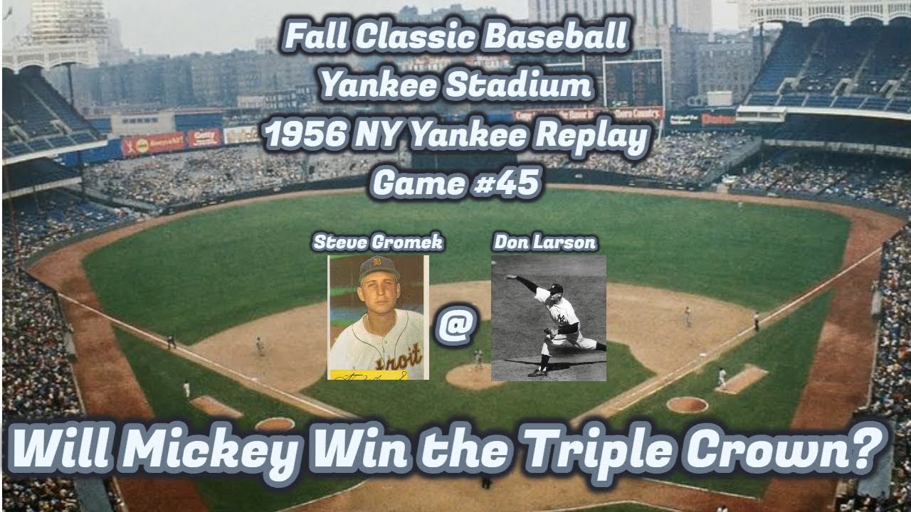 Fall Classic Baseball | 1956 | Will Mickey Win the Triple Crown? - YouTube