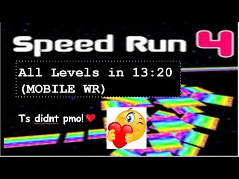 [MOBILE WR] Speed Run 4 - All Levels No Skips in 13:20 - YouTube