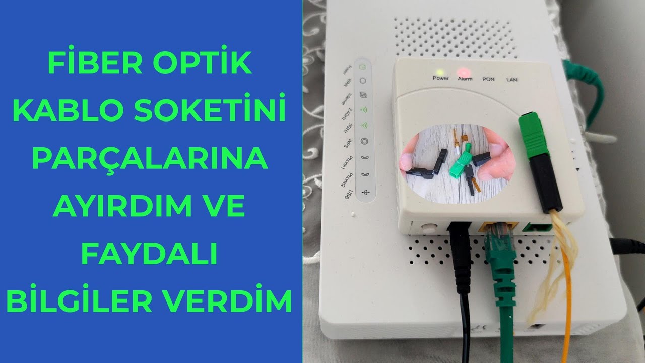 Gpon Cihazı ve Konnektörü Nedir? Nasıl Sökülür? - YouTube