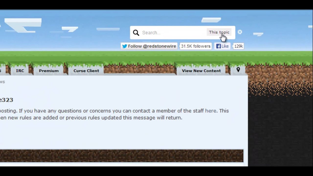 Minecraft Forums - Searching and Finding Content - YouTube