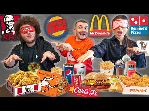 GÖZLER KAPALI FAST FOOD CHALLENGE 🍔 Kaybeden 3 gün “Mesut Bey” diyor!
