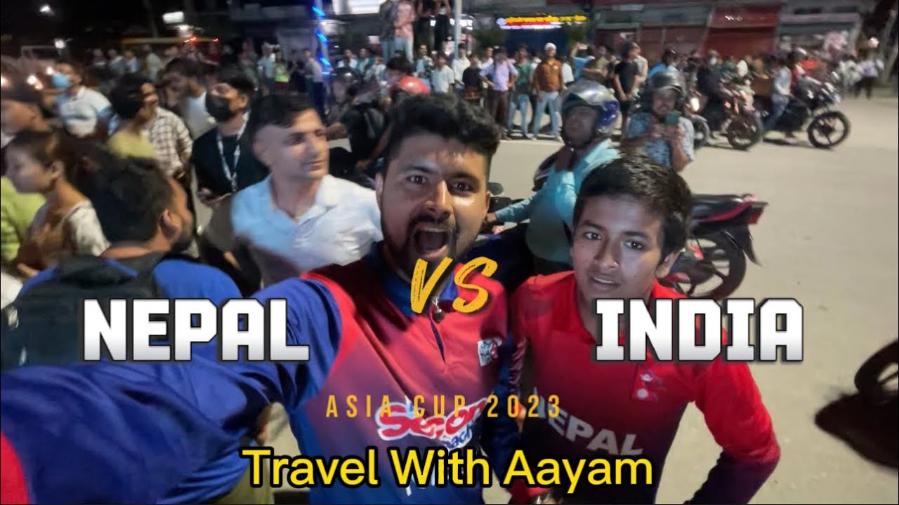 Nepal vs India(Asia Cup): Crazy Crowd on road of Butwal(Manigram) - YouTube