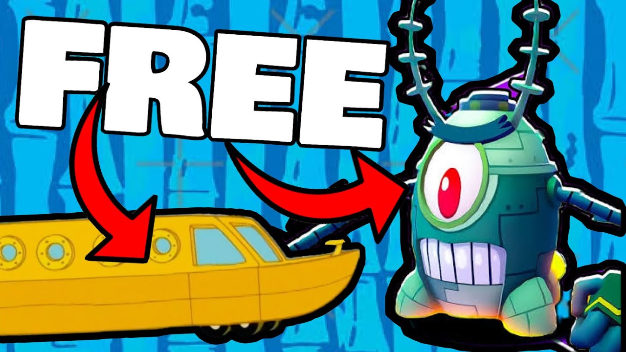 HOW TO GET FREE CYBORG PLANKTON + GOLDEN LIMO MOUNT (SPONGEBOB TOWER ...