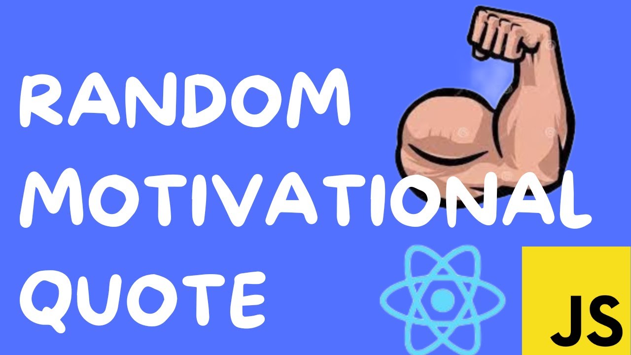Get a Random Motivational Quote in React - YouTube