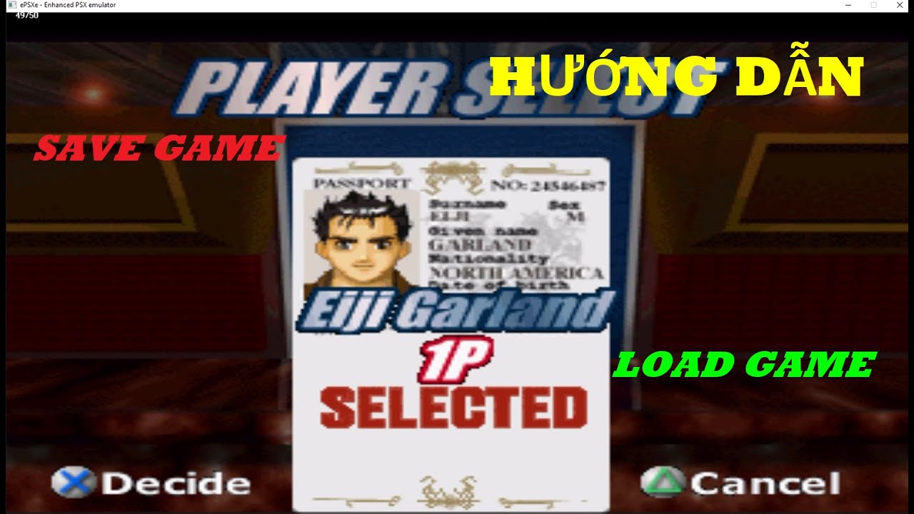 HƯỚNG DẪN CÁCH SAVE GAME VÀ LOAD GAME TRÊN GIẢ LẬP - PS1 - YouTube
