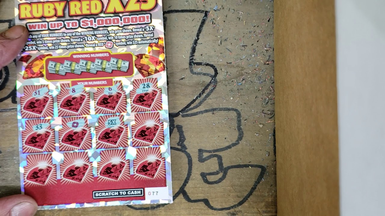 NY Lottery scratch off tickets. 100× the cash and ruby red. - YouTube