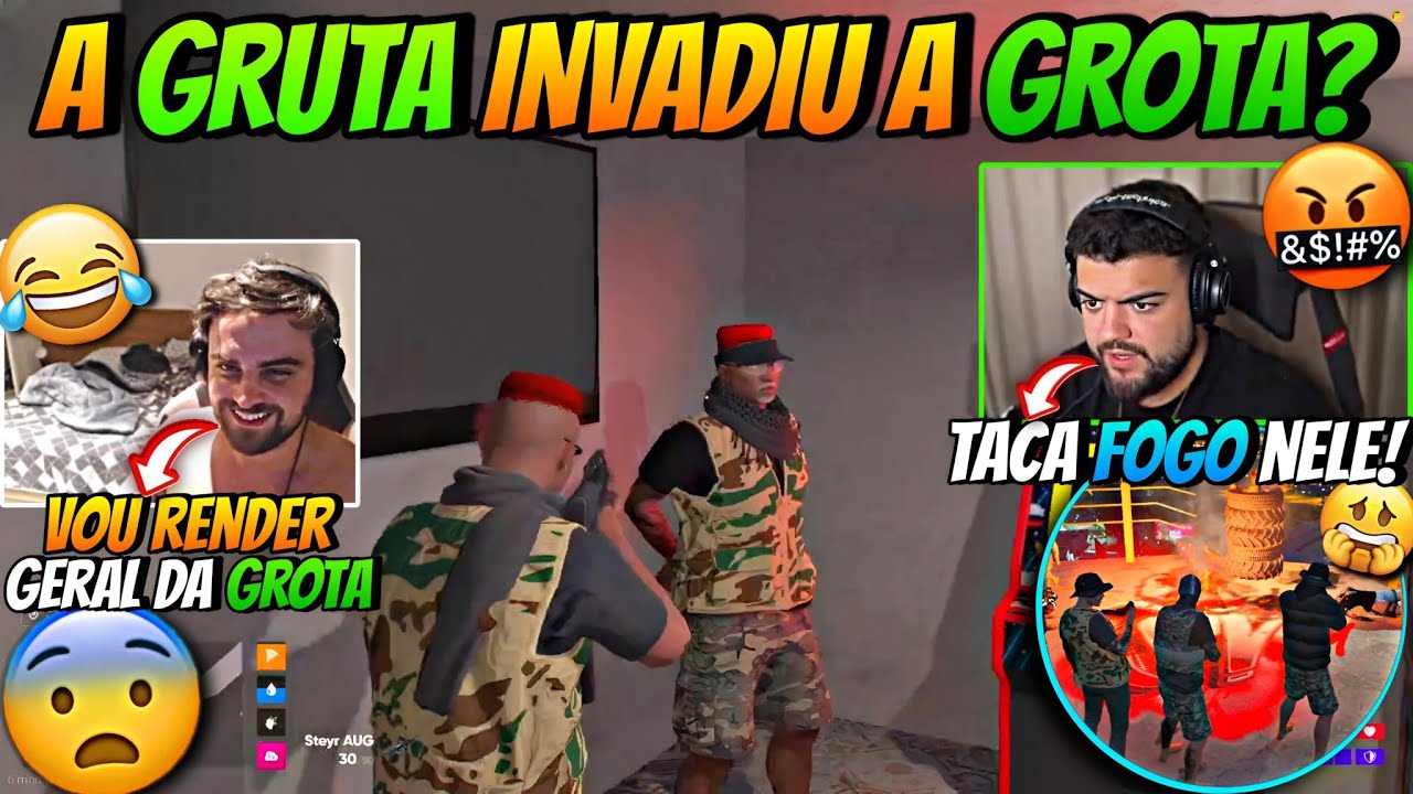 A GRUTA INVADIU A FAVELA DA GROTA?🔥 GABIGOL SE VISTIU DE GROTA E RENDEU ...