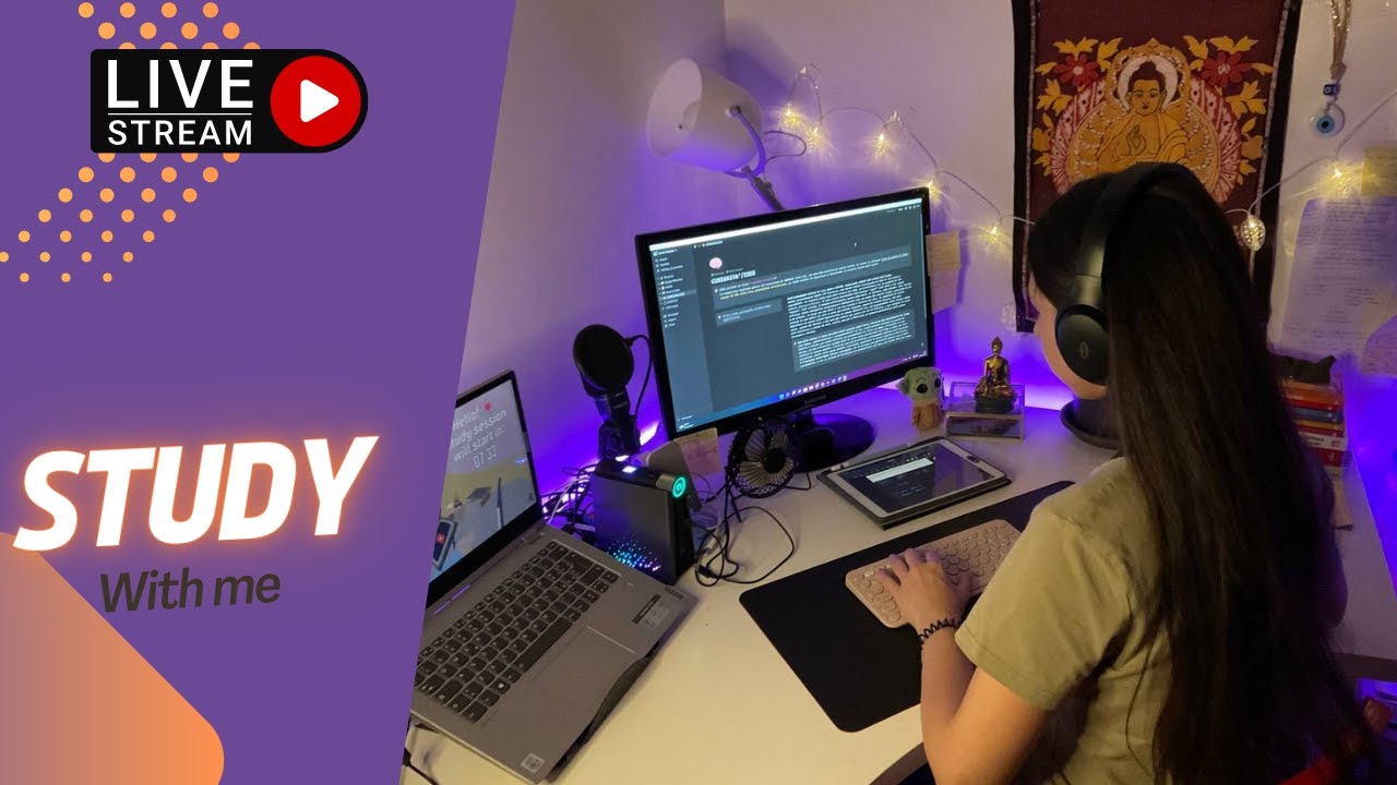 LIVE study with me 7 h - 📚🍅 - YouTube
