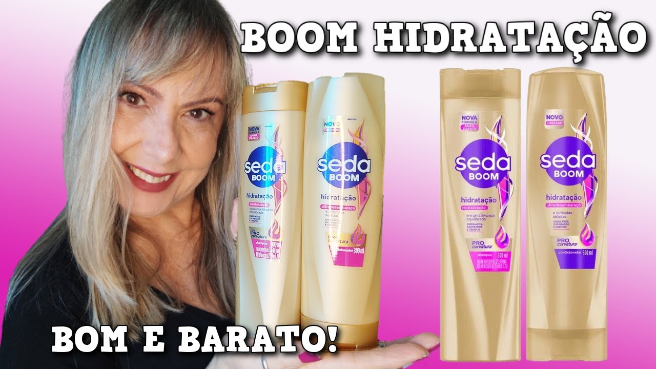 💟SEDA BOOM DE HIDRATAÇÃO SHAMPOO E CONDICIONADOR BARATO PRO DIA A DIA ...