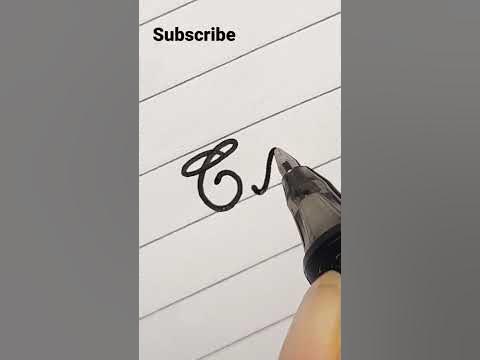 Capital and small 'C' in cursive | #writing #shorts - YouTube
