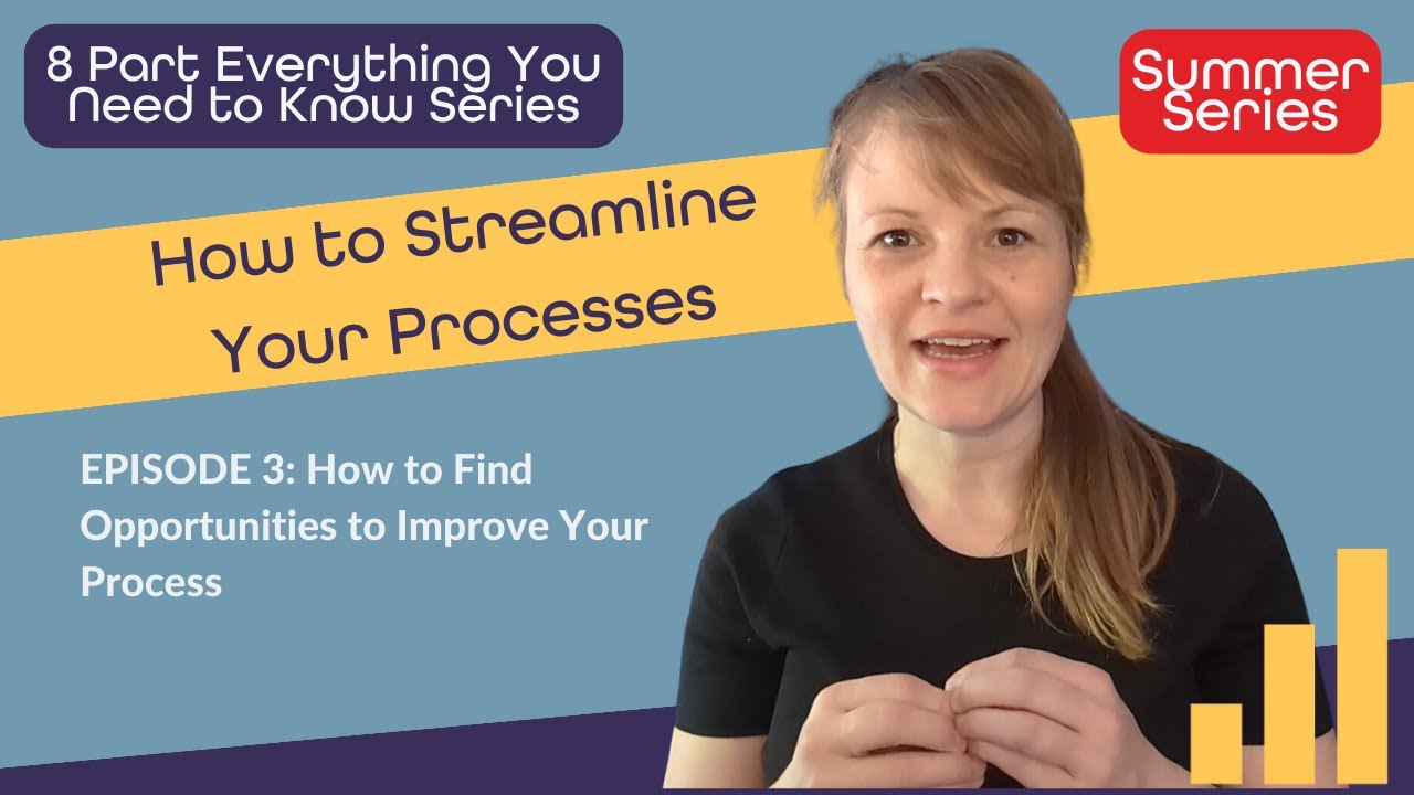 Ep 3. How To Streamline Your Processes: How to Find Opportunities to Improve Your Process - YouTube