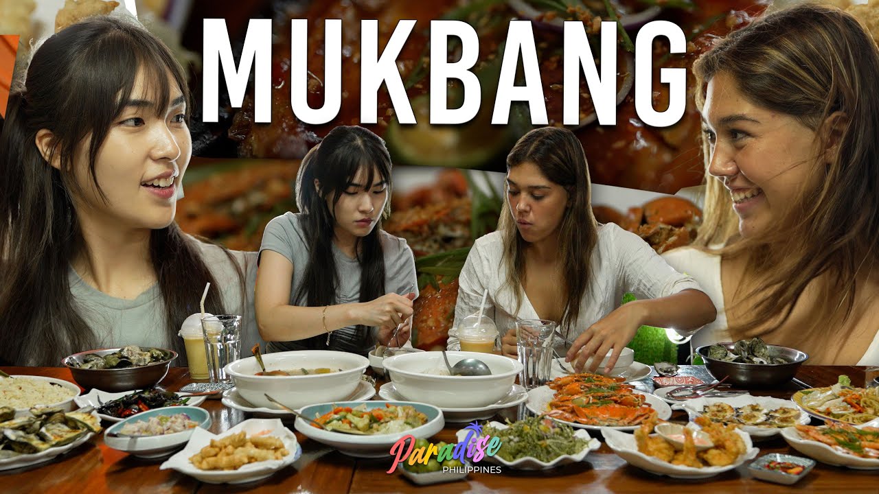Foreigners Try Filipino Affordable "Seafood" Mukbang at Liloan, Cebu | Paradise Philippines ...
