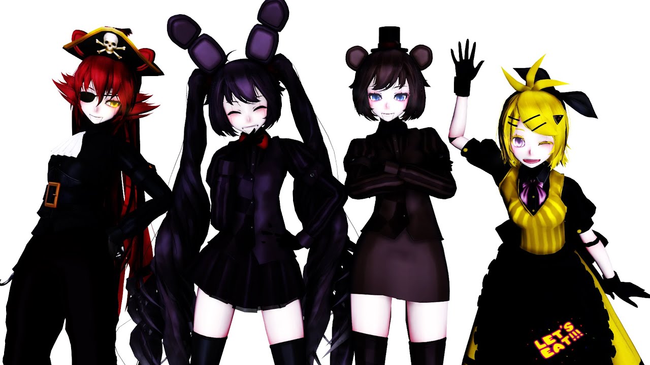 【MMD x FNAM】•.¸Girls¸.• - YouTube