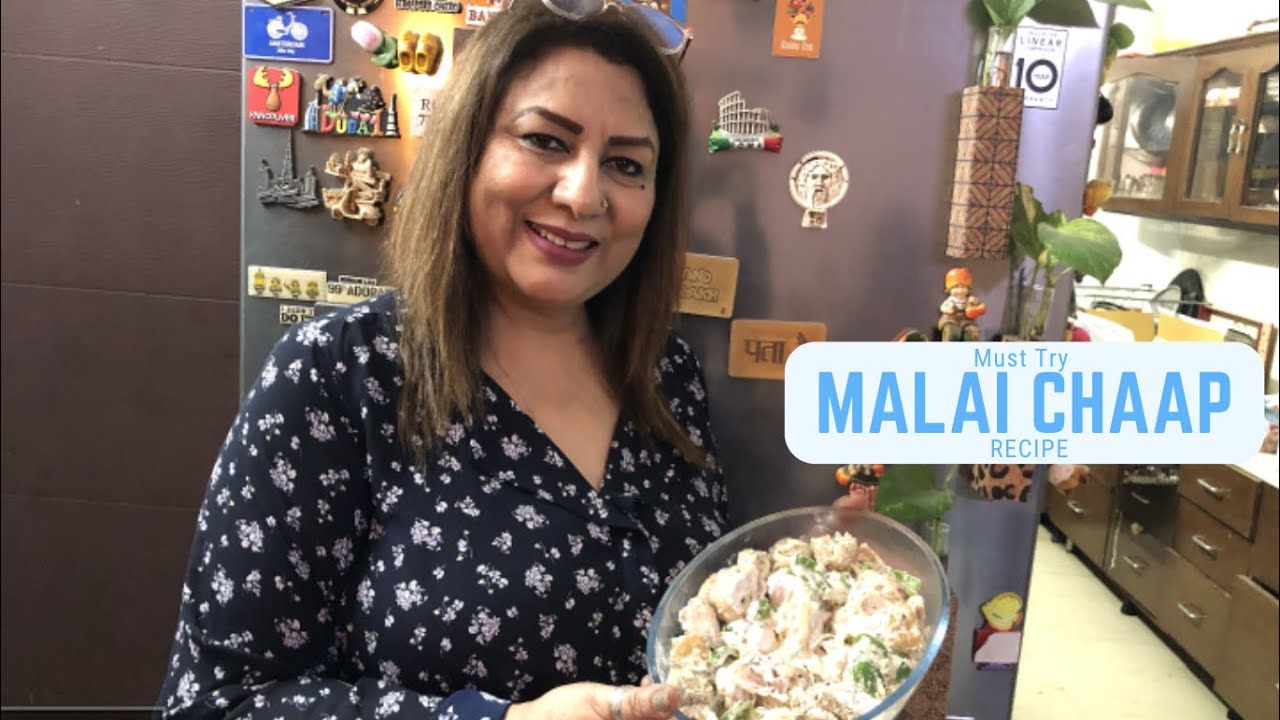 Malai Chaap Recipe : How To Make Malai Chaap At Home | Soya Malai Chaap ...