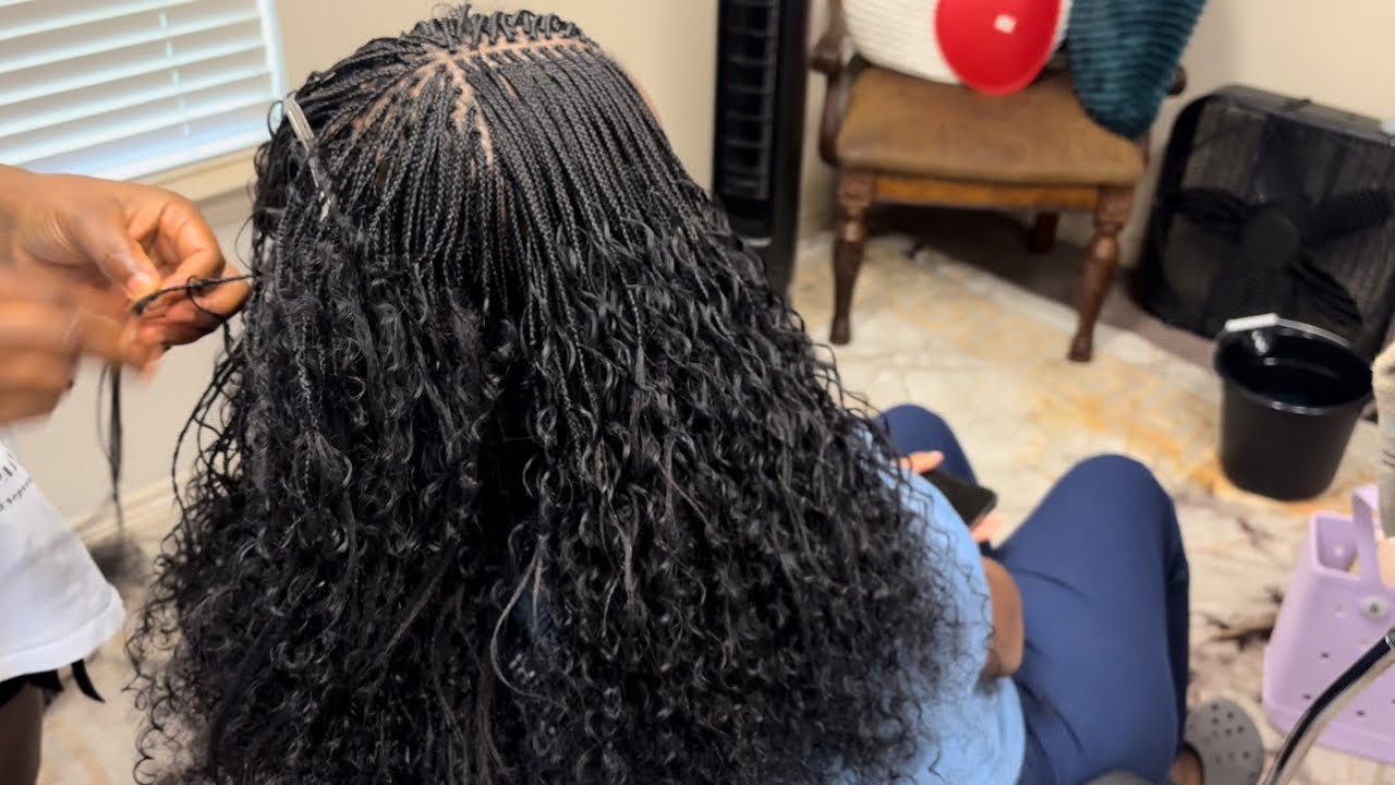 MICRO BRAIDS with Human hair EASY TUTORIAL AND MAINTENANCE - YouTube