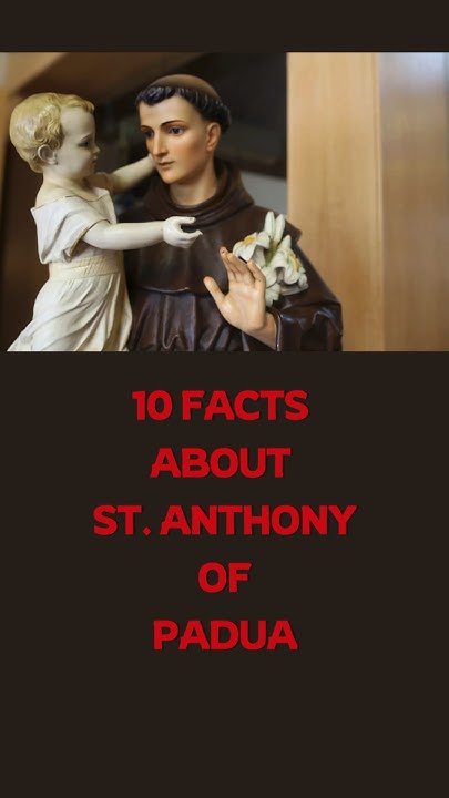 10 Facts about Saint Anthony of Padua - YouTube