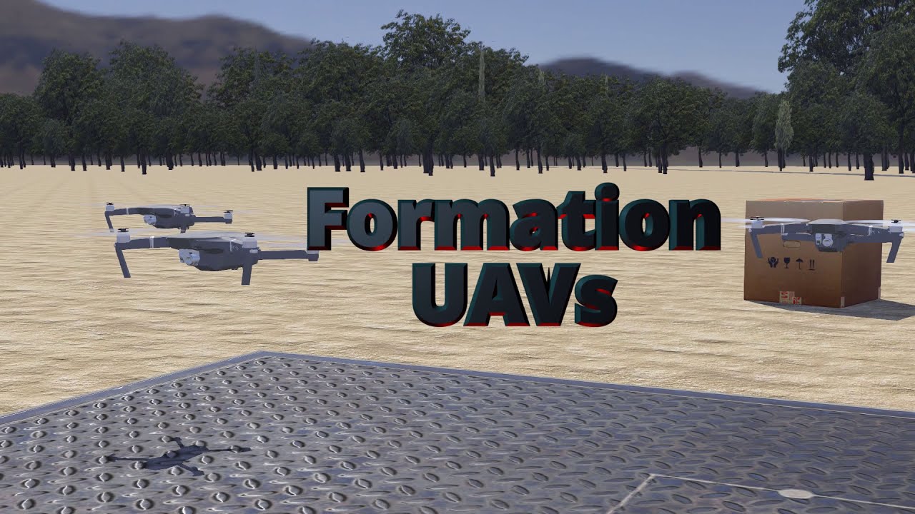 Formation Control of UAVs - YouTube